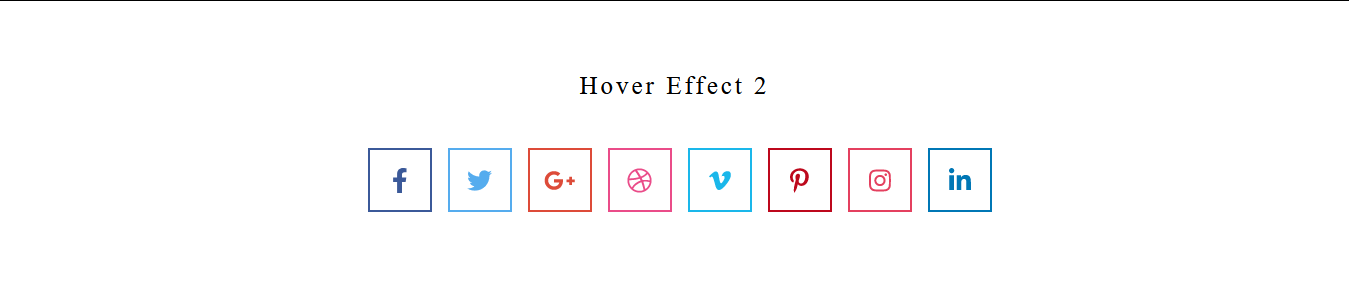 Social Media Button Hover Effect by romincomputer | CodeCanyon